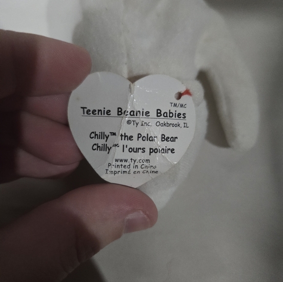 Ty | Toys | Ty Teenie Beanie Babies Chilly The Polar Bear White | Poshmark